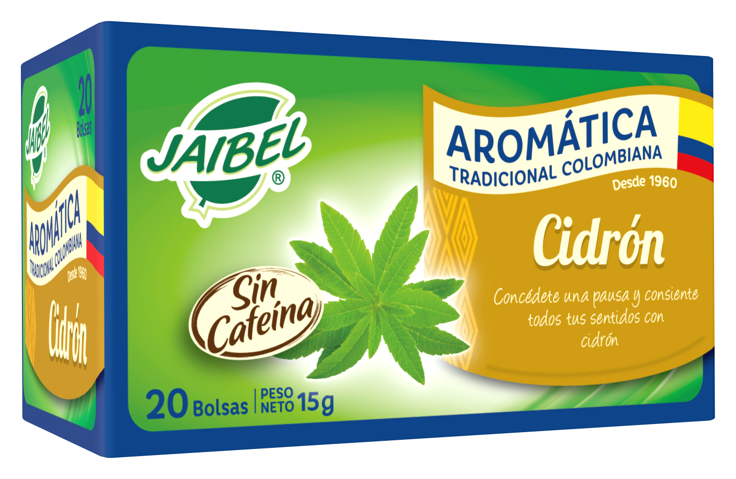 AROMÁTICA TRADICIONAL COLOMBIANA (24 CAJA) CIDRÓN 20 BOLSAS ...